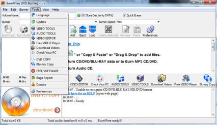 Burn4Free gratis downloaden? Klik hier!